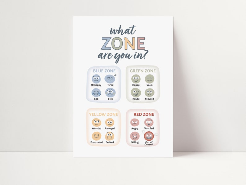 Calming Corner Poster Classroom Calm Down Decor Social Emotional Wall ...