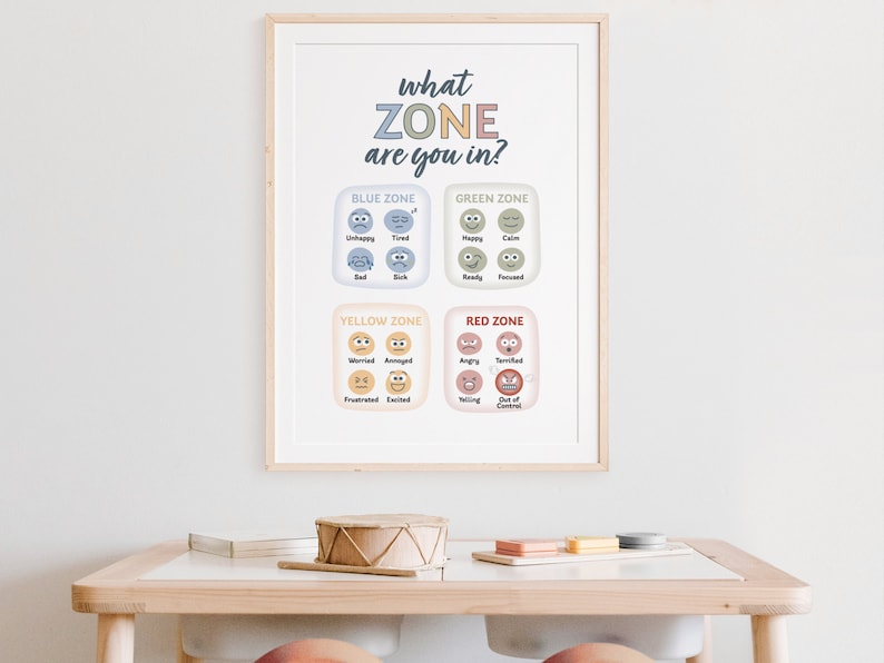 Calming Corner Poster Classroom Calm Down Decor Social Emotional Wall ...