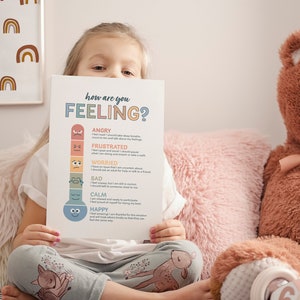 Calming Corner Poster Feelings Chart for Kids Classroom Calm Down Decor ...