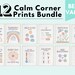 12 Calm Down Corner Posters Calm Down Kit Calming Decor Print Counselor ...