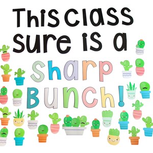 Cactus Decoration Set "this Class Sure is a Sharp Bunch!" | Back to ...