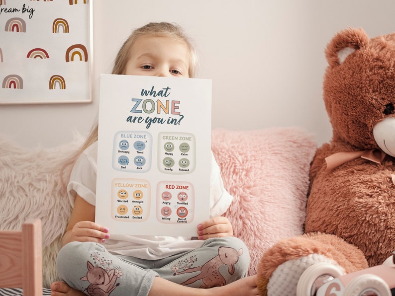 Calming Corner Poster Classroom Calm Down Decor Social Emotional Wall ...