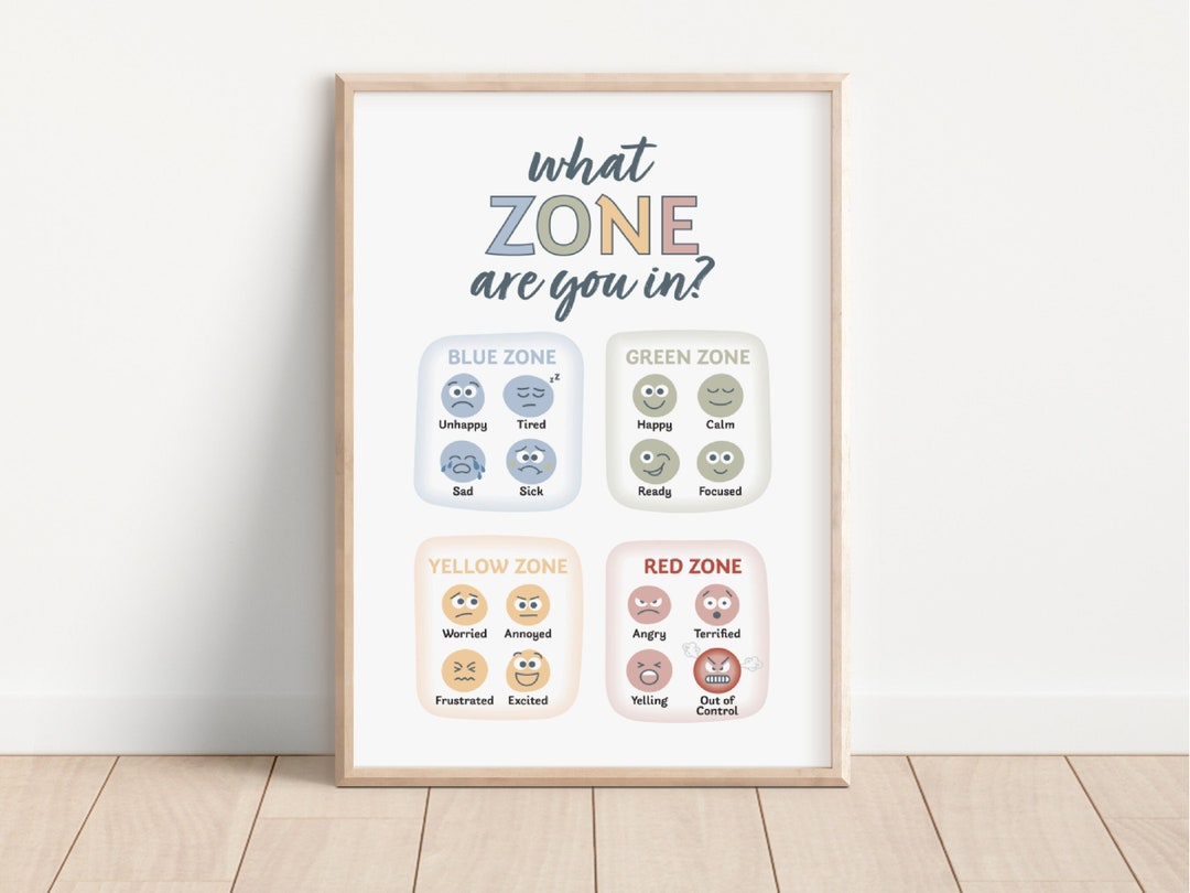 Calming Corner Poster Classroom Calm Down Decor Social Emotional Wall ...