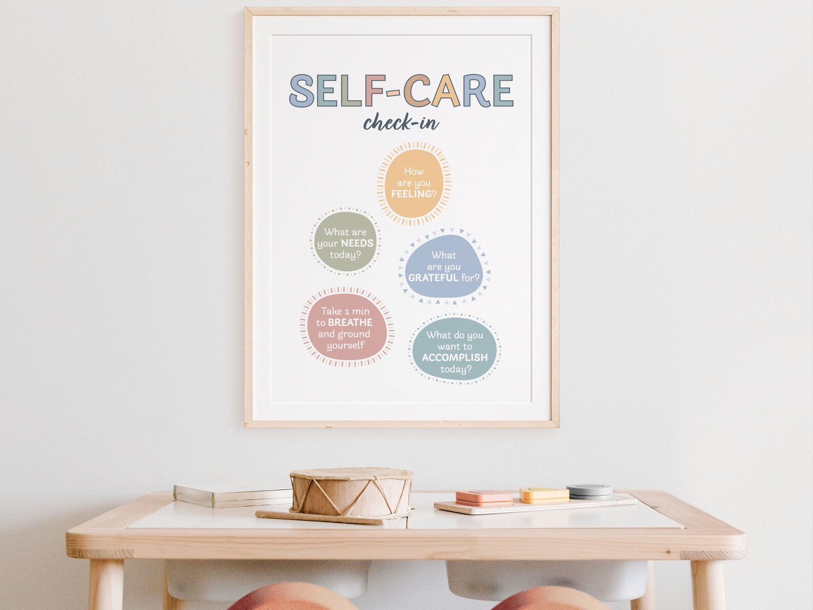 Calming Corner Poster Feelings Chart for Kids Classroom Calm Down Decor ...