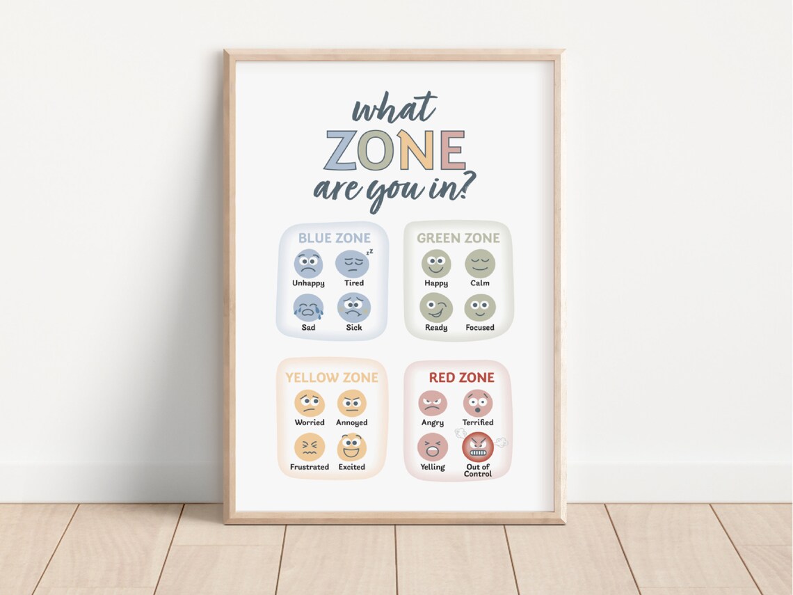 Calming Corner Poster Classroom Calm Down Decor Social Emotional Wall ...
