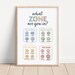 Calming Corner Poster Classroom Calm Down Decor Social Emotional Wall ...