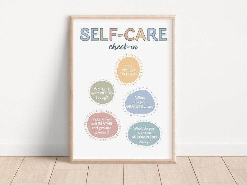 Calming Corner Poster Feelings Chart for Kids Classroom Calm Down Decor ...