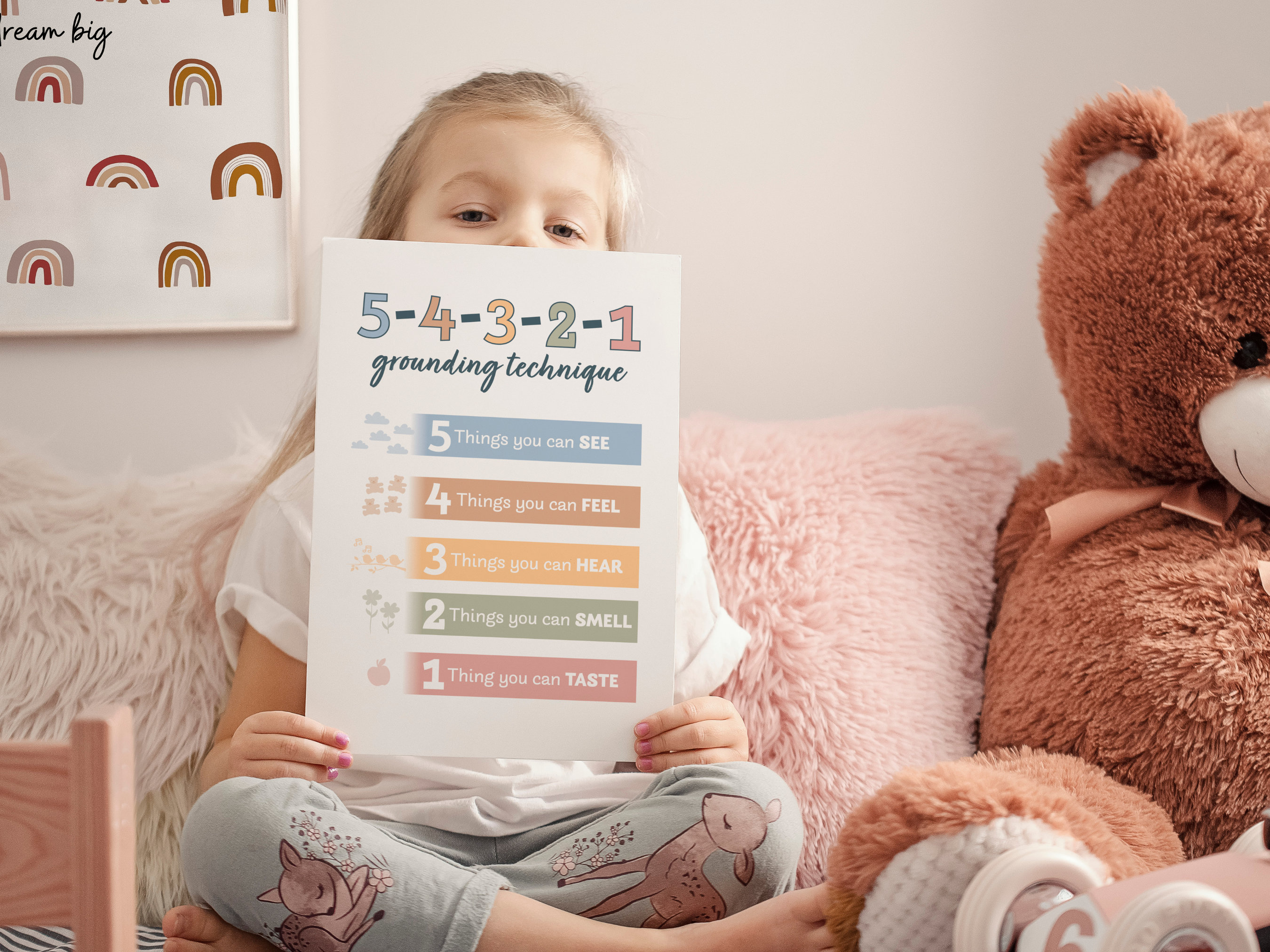 Calming Corner Poster Classroom Calm Down Decor Social Emotional Wall ...