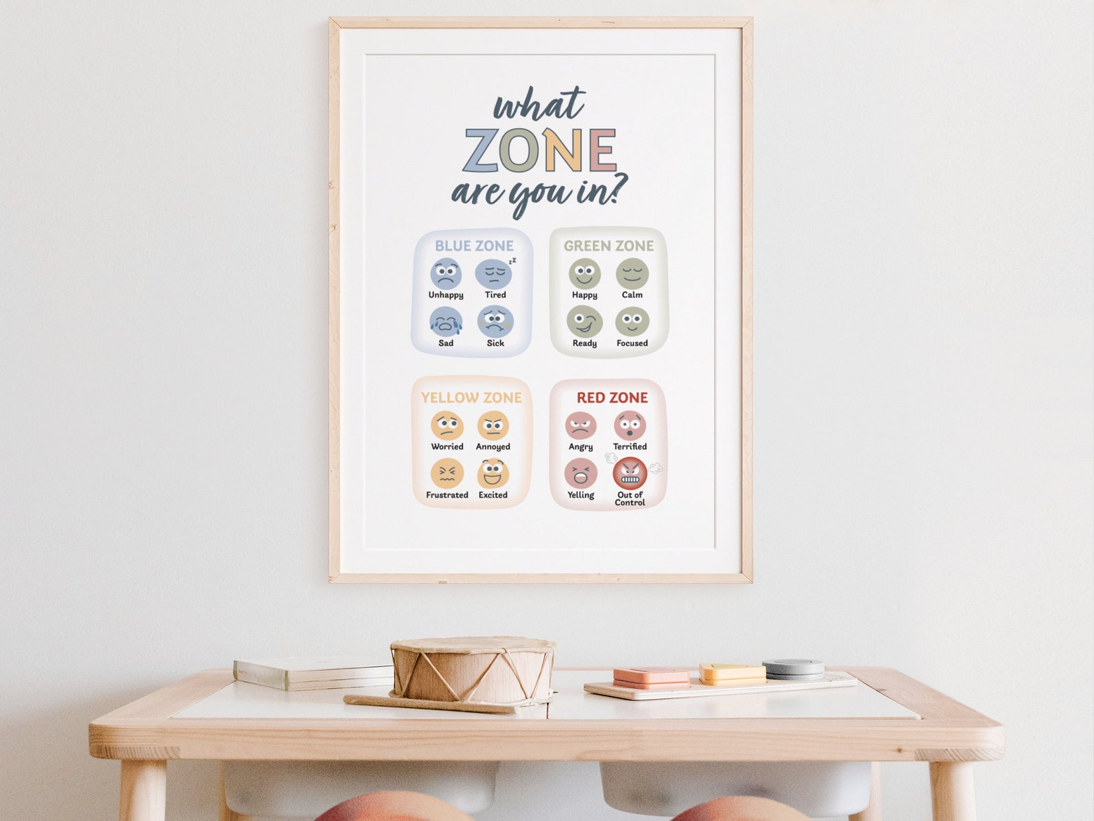 Calming Corner Poster Classroom Calm Down Decor Social Emotional Wall ...