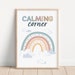 Calming Corner Poster Classroom Calm Down Decor Social Emotional Wall ...