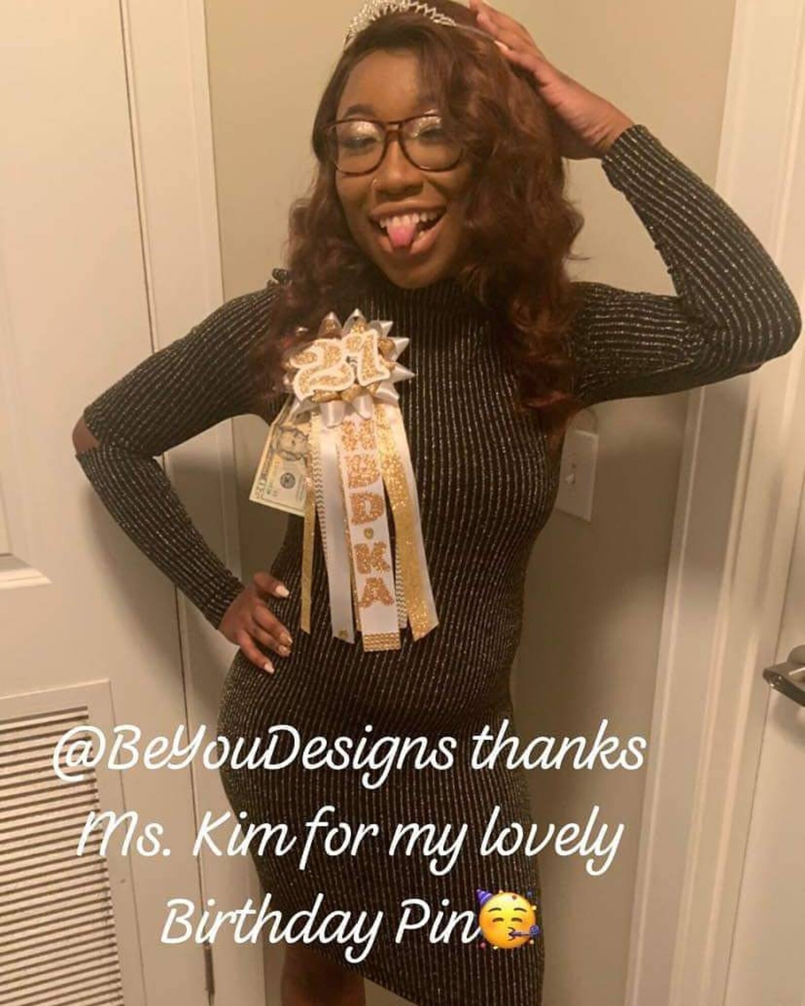 Custom Birthday Pins & Corsage/mum, Custom Pin, Birthday Pins ...