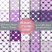 Purple Heart - Etsy