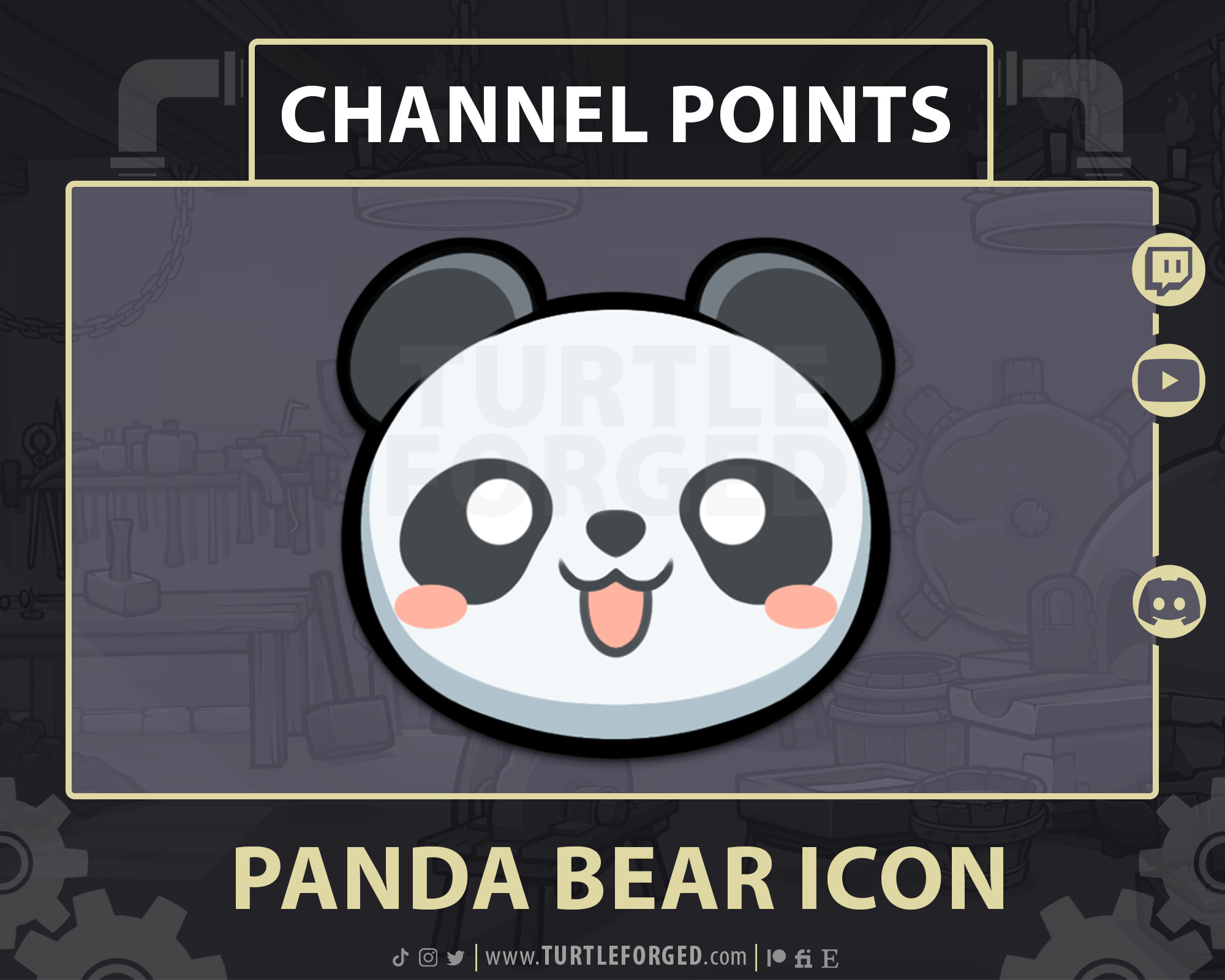 Panda Twitch Channel Points Badge: Streaming Icon (digital Download) - Etsy