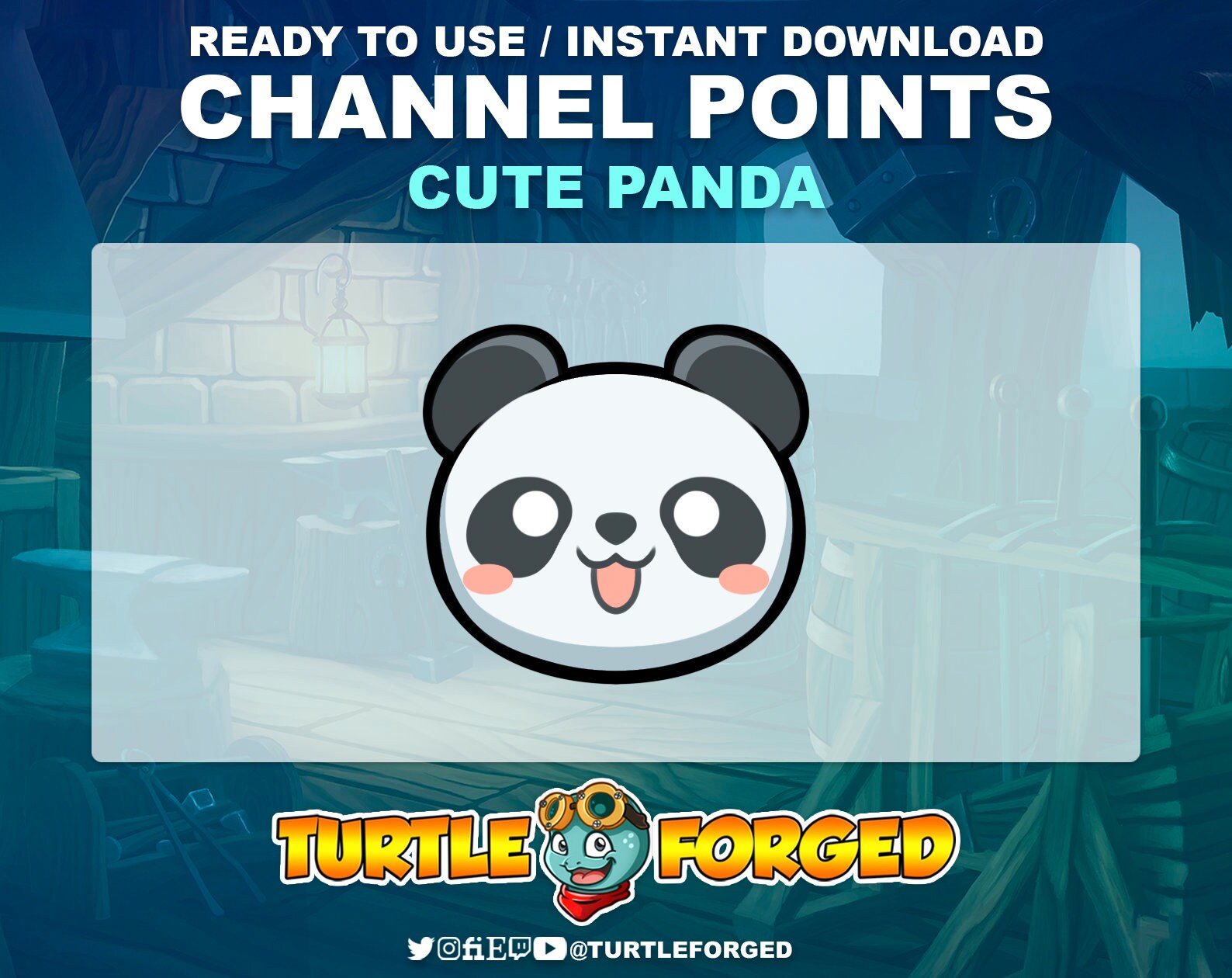 Panda Twitch Channel Points Badge Instant download & ready | Etsy