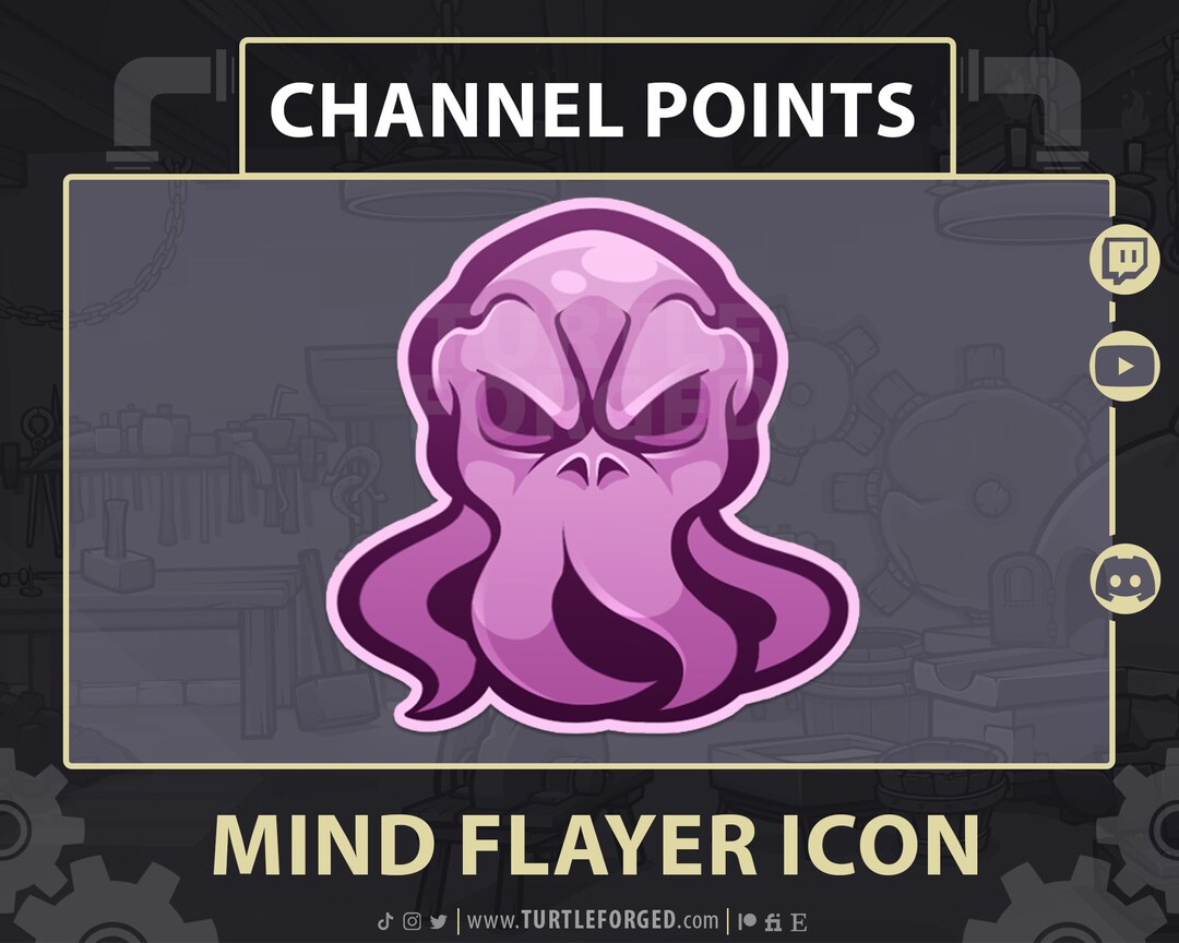 Pink Mind Flayer Twitch Channel Points Badge: Spooky Horror Icon ...