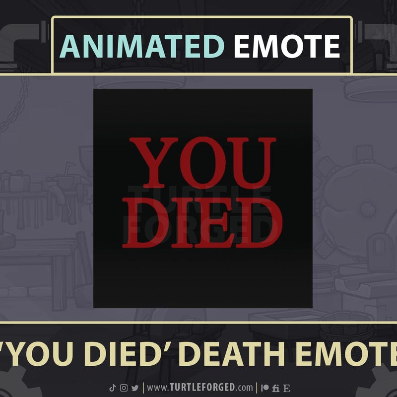 Die of Death Emotes - Etsy