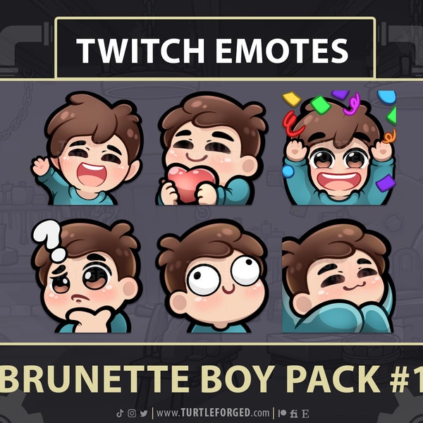 Twitch Emotes Male Brown Hair - Etsy