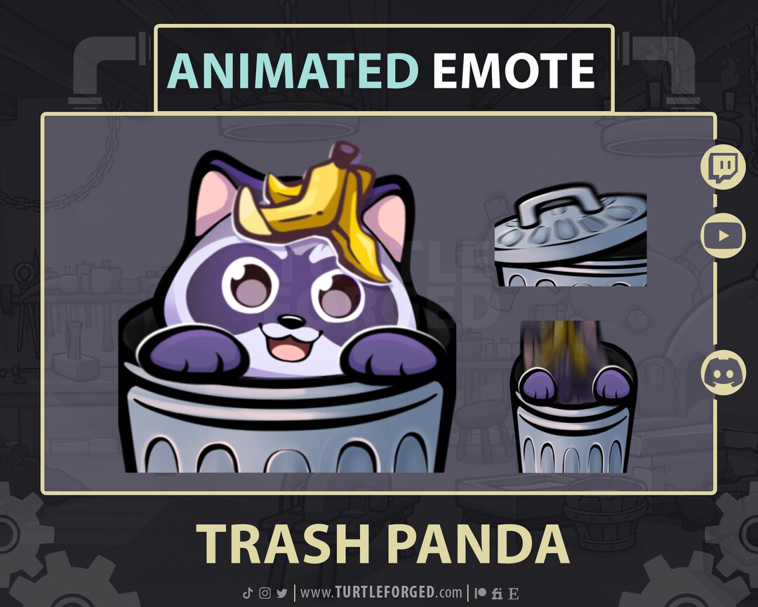 Animated Trash Panda Emote: Rummaging Raccoon GIF (digital Download) - Etsy