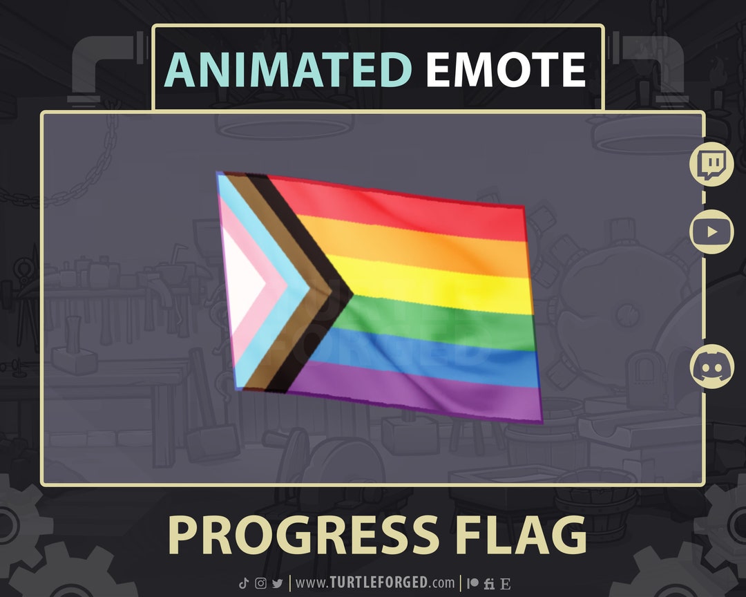 Animated Progress Pride Flag Emote: Twitch, Discord, Youtube (GIF ...