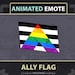 Animated Ally Pride Flag Emote: Twitch, Discord, Youtube (GIF Digital ...