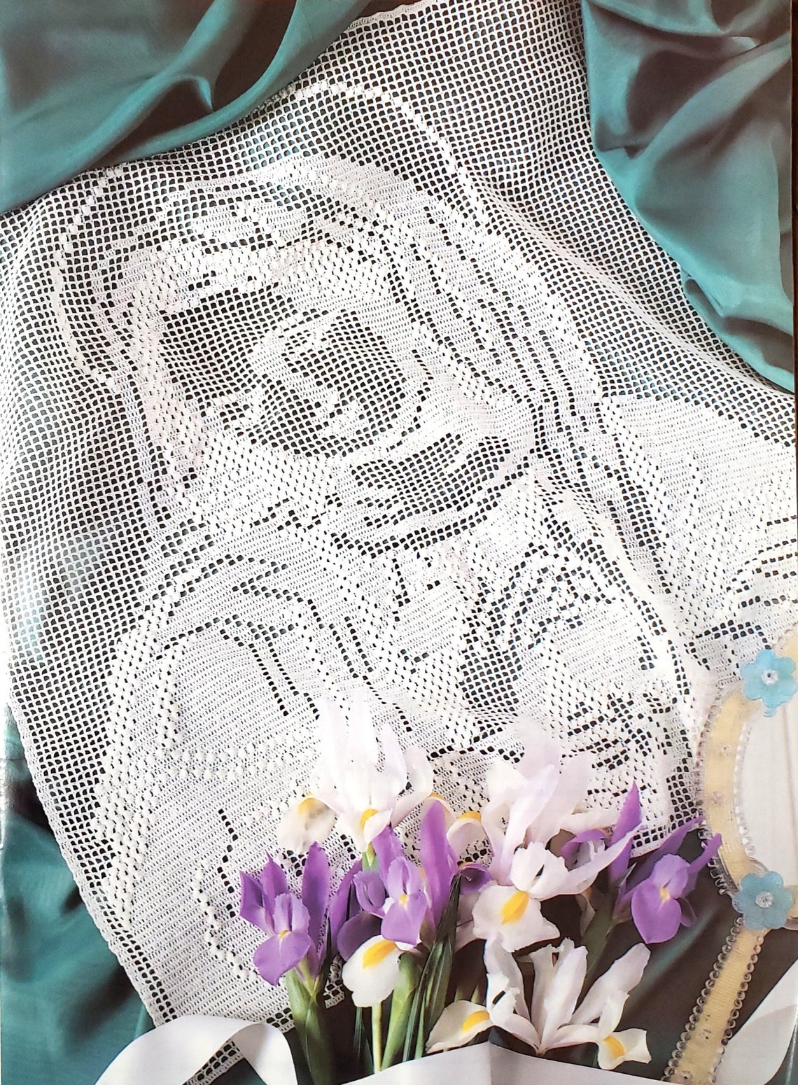 Crochet Book Featuring Virgin Mary Mother of Jesus Tableau,curtain ...