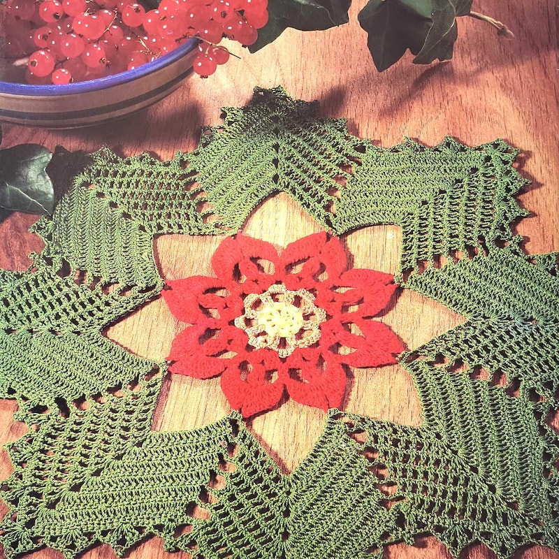 Red Doilies - Etsy