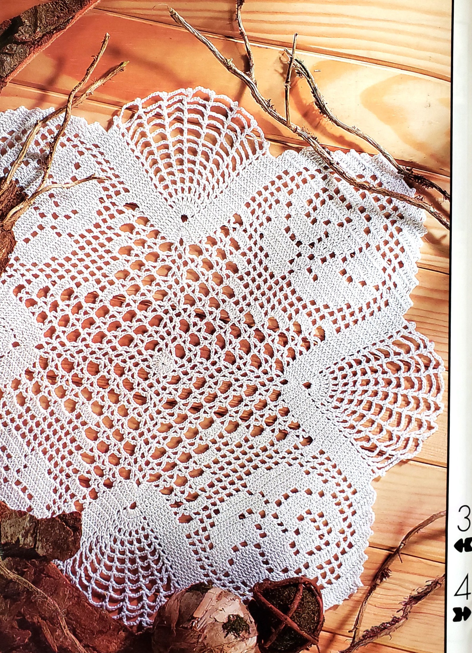 Crochet Book Featuring Doilies Doll Cloth Curtains and Home Decor ...