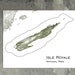 Isle Royale National Park Topographic Map Art Michigan Minimalist Map ...
