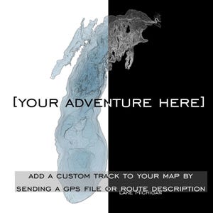 Lake Michigan Depth Chart Map | Bathymetric Topographic Print, Great ...