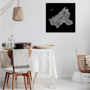 Tour Du Mont Blanc UTMB Map Art Runner Gifts. French Italian - Etsy