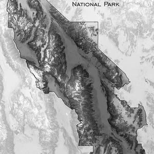 Death Valley Topographic Map Art Print | National Park Poster Artwork ...
