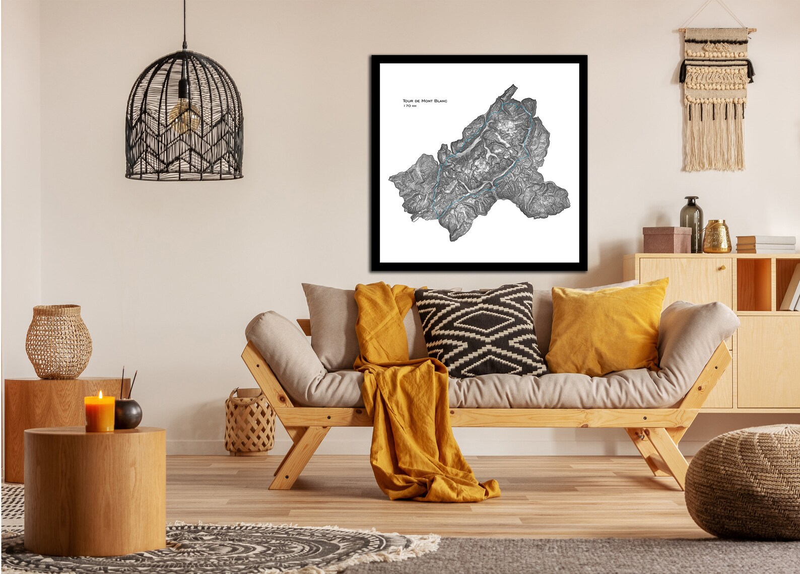 Tour Du Mont Blanc UTMB Map Art Runner Gifts. French Italian - Etsy