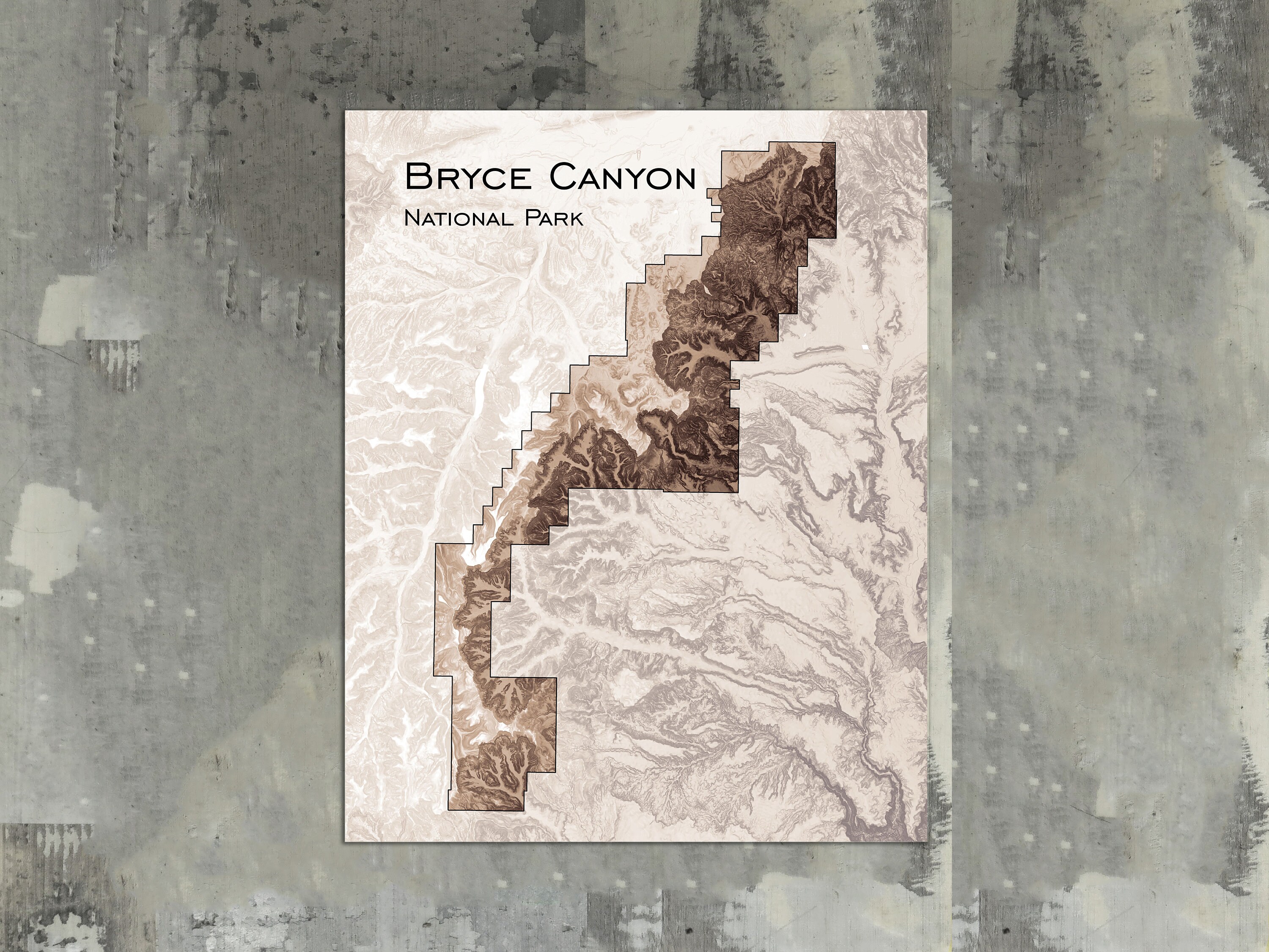 Bryce Canyon National Park Map Utah 1939 Edition Topographic Map ...