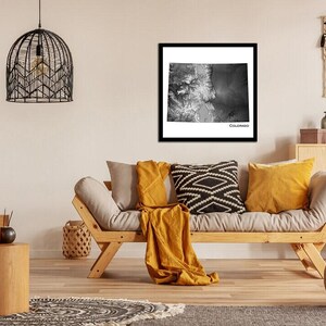 Colorado Map Art Print US State Topographic Map - Etsy