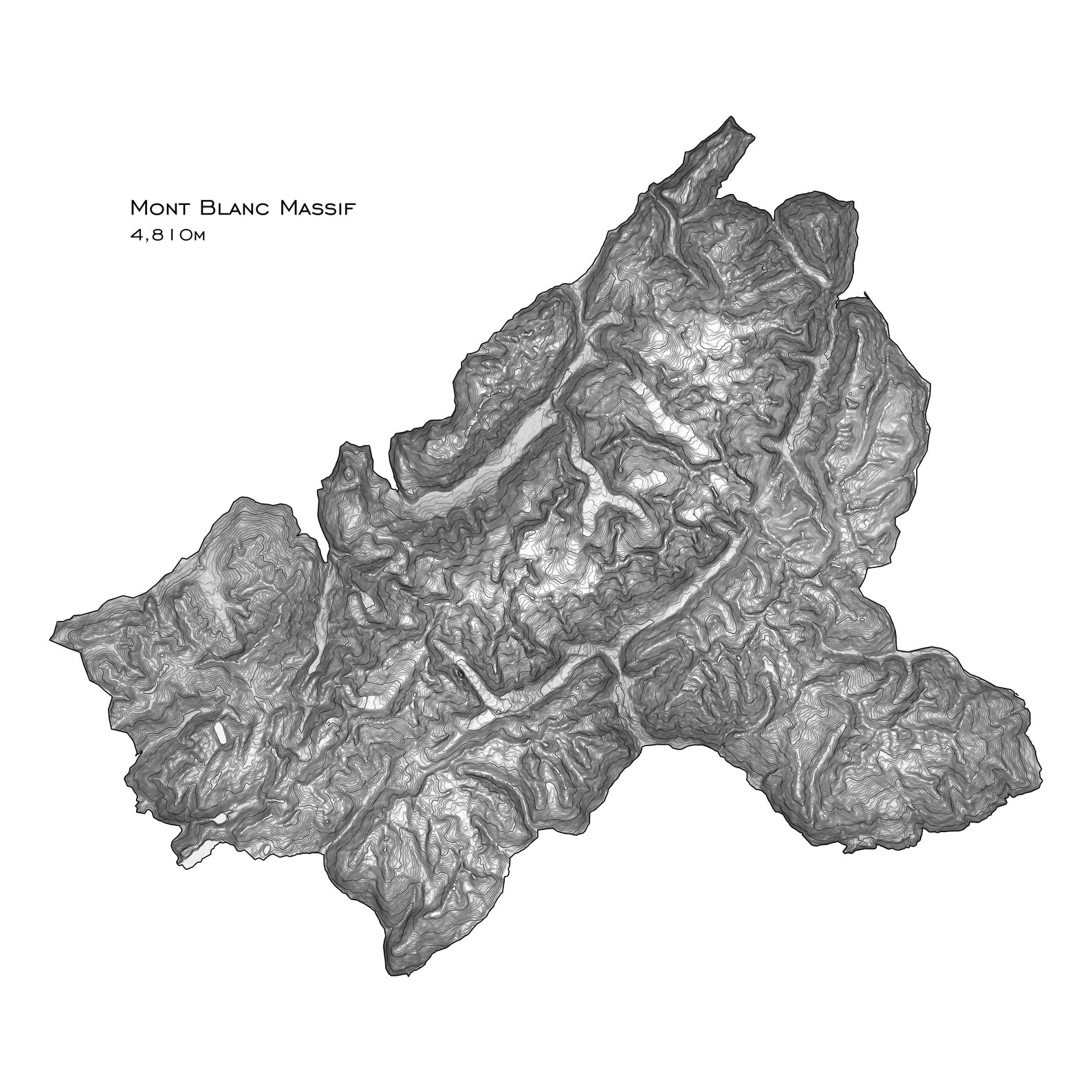 Tour Du Mont Blanc UTMB Map Art Runner Gifts. French Italian - Etsy