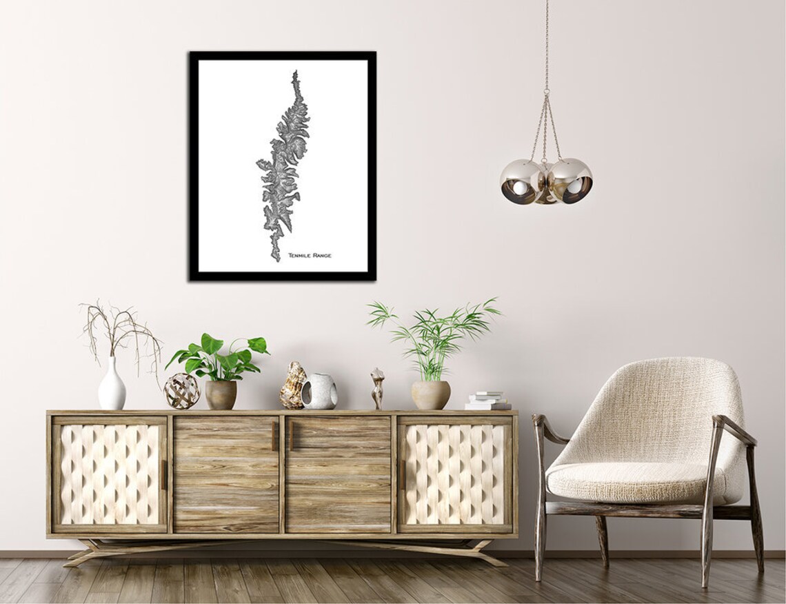 Ten Mile Range Map Art Print Mosquito Range Topographic Map - Etsy