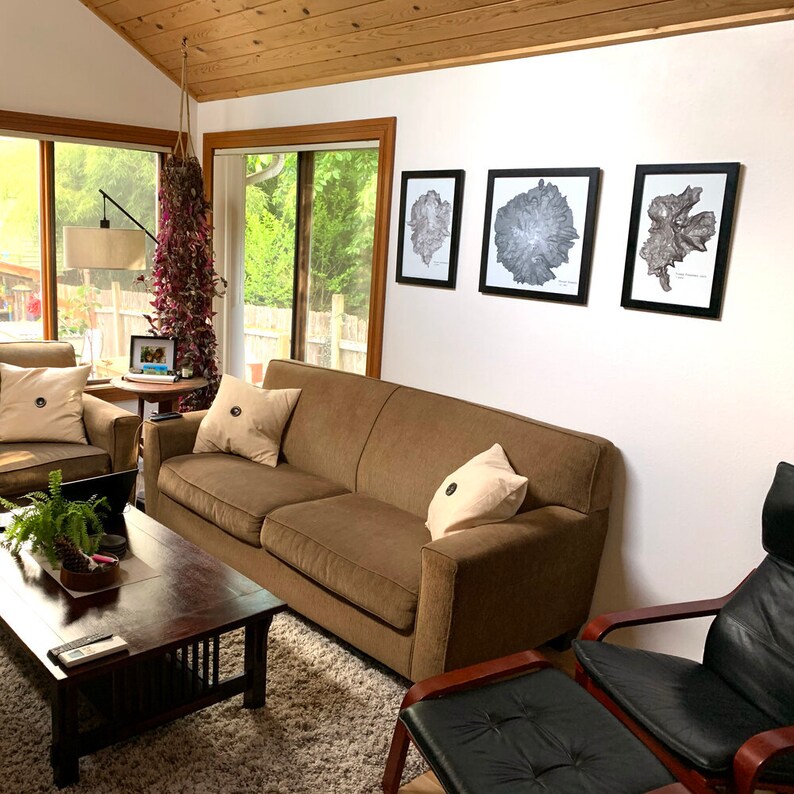 Buy Two Get One 50% Off Topographic Map Art Poster Set Topography Wall ...