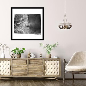Colorado Map Art Print US State Topographic Map - Etsy