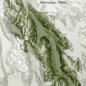 Death Valley Topographic Map Art Print National Park Poster - Etsy