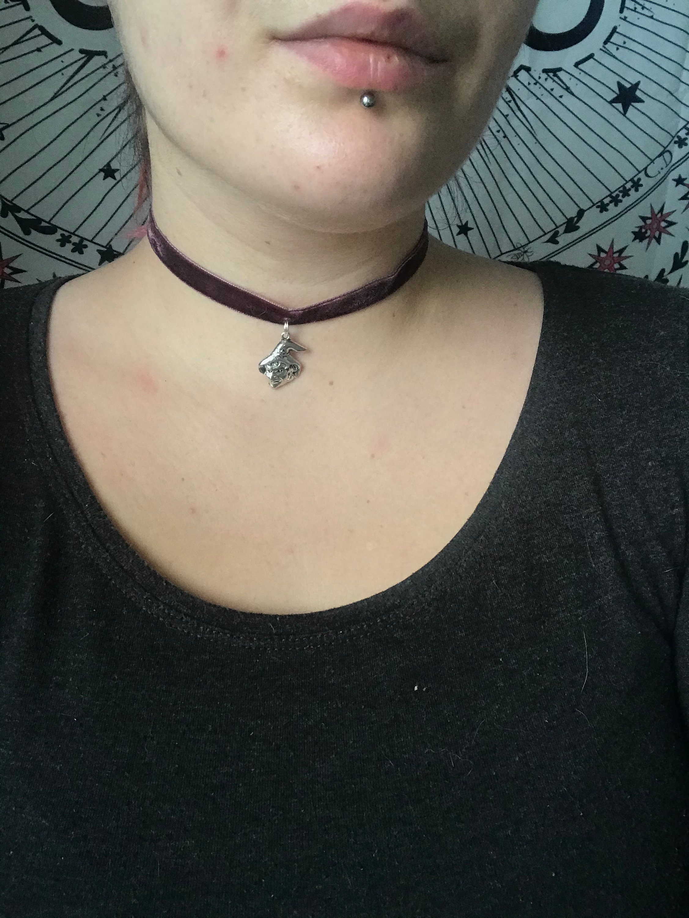 Witch Choker Witch Pendant Witchy Jewellery Wiccan - Etsy UK
