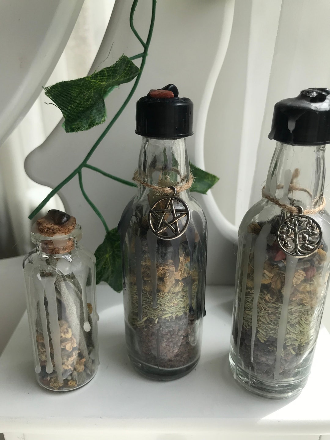 Grounding Spell Jar, Protection Spell Jar, Grounding Spell Bottle ...
