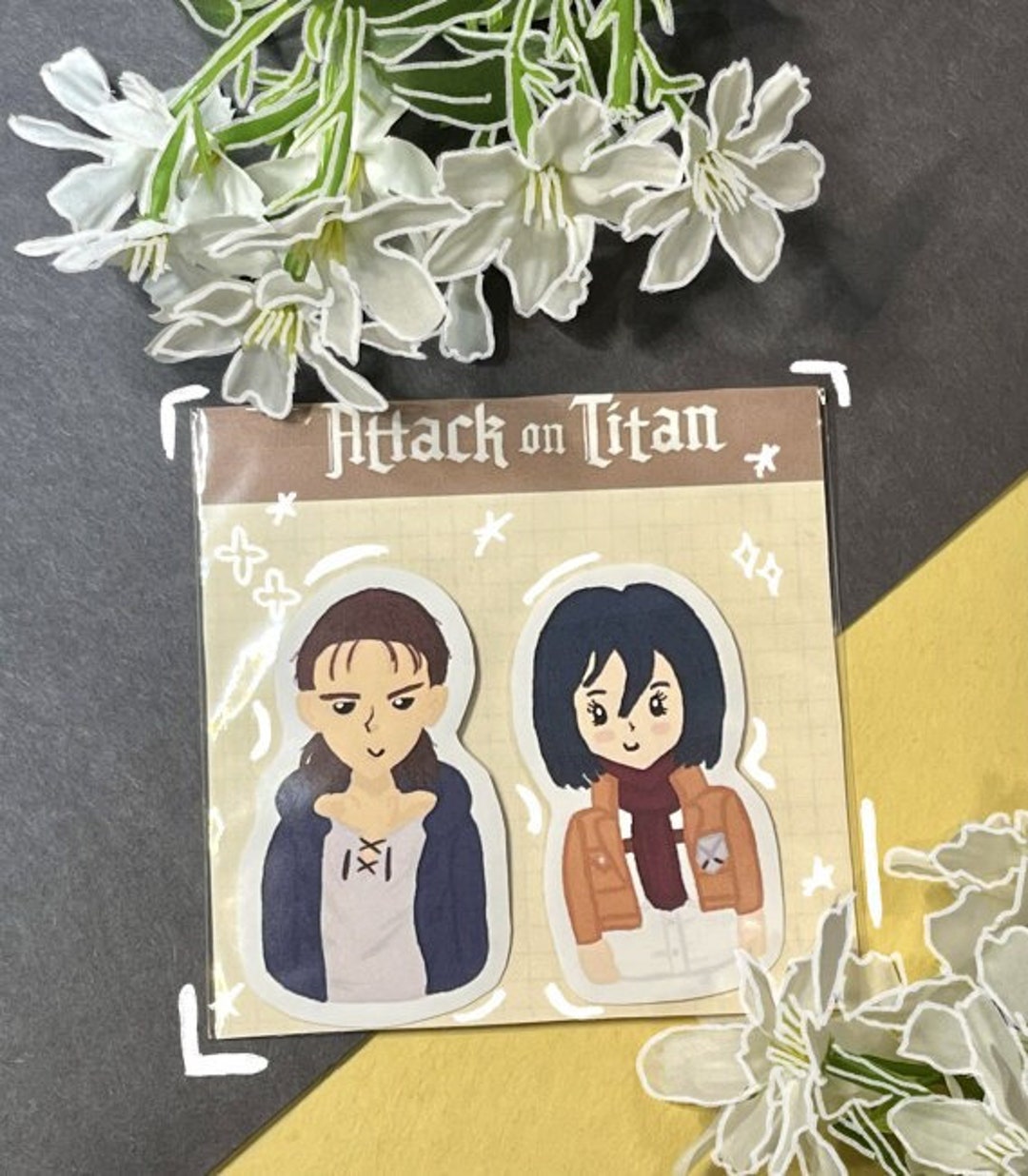 AOT Stickers Attacking Giants Anime - Etsy
