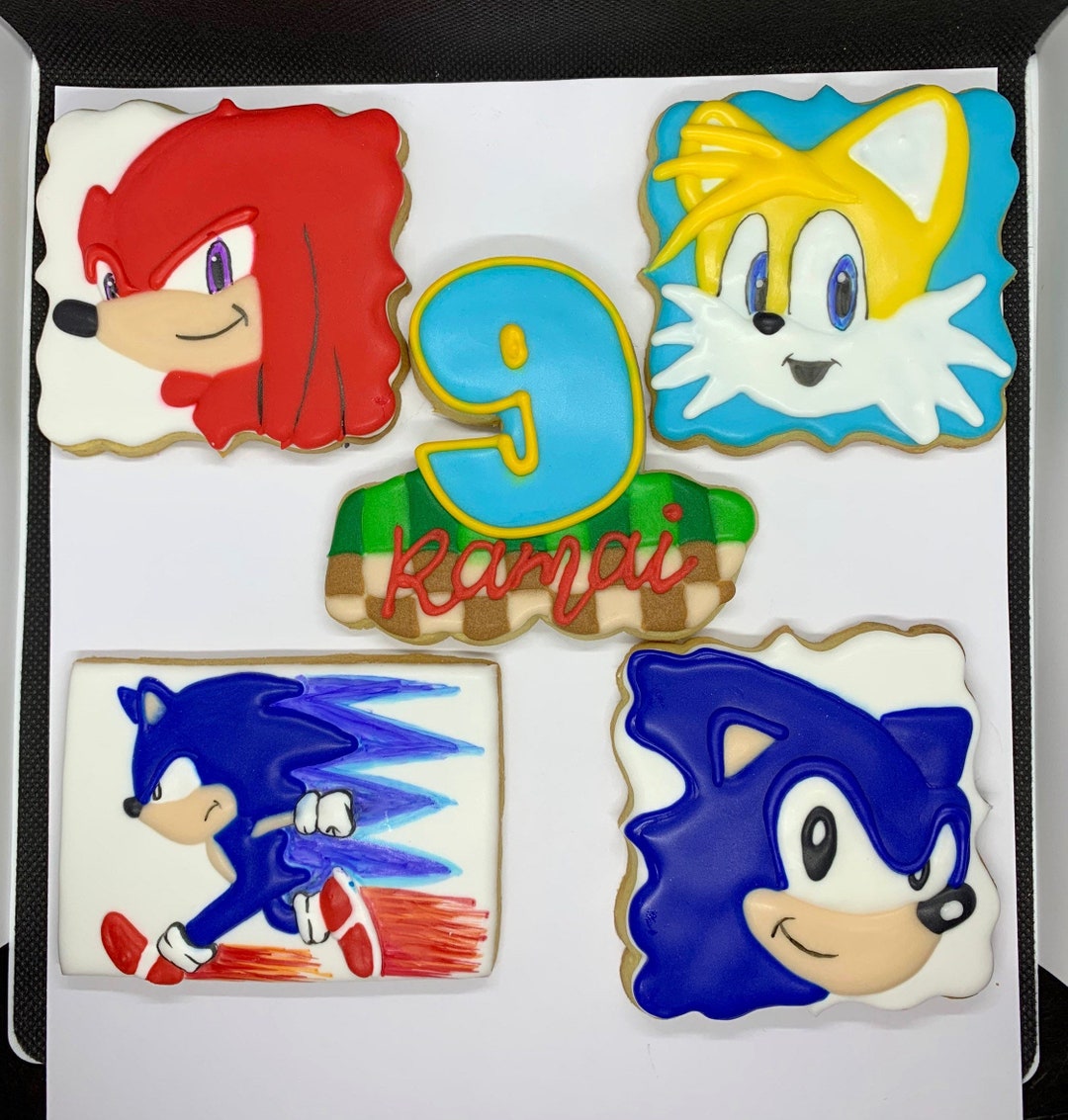 Sonic the Hedgehog Cookies (12) 1 Dozen - Etsy