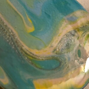 Fluid Art Keychain, Acrylic Skin Keychain, Painted Keychain, Acrylic ...