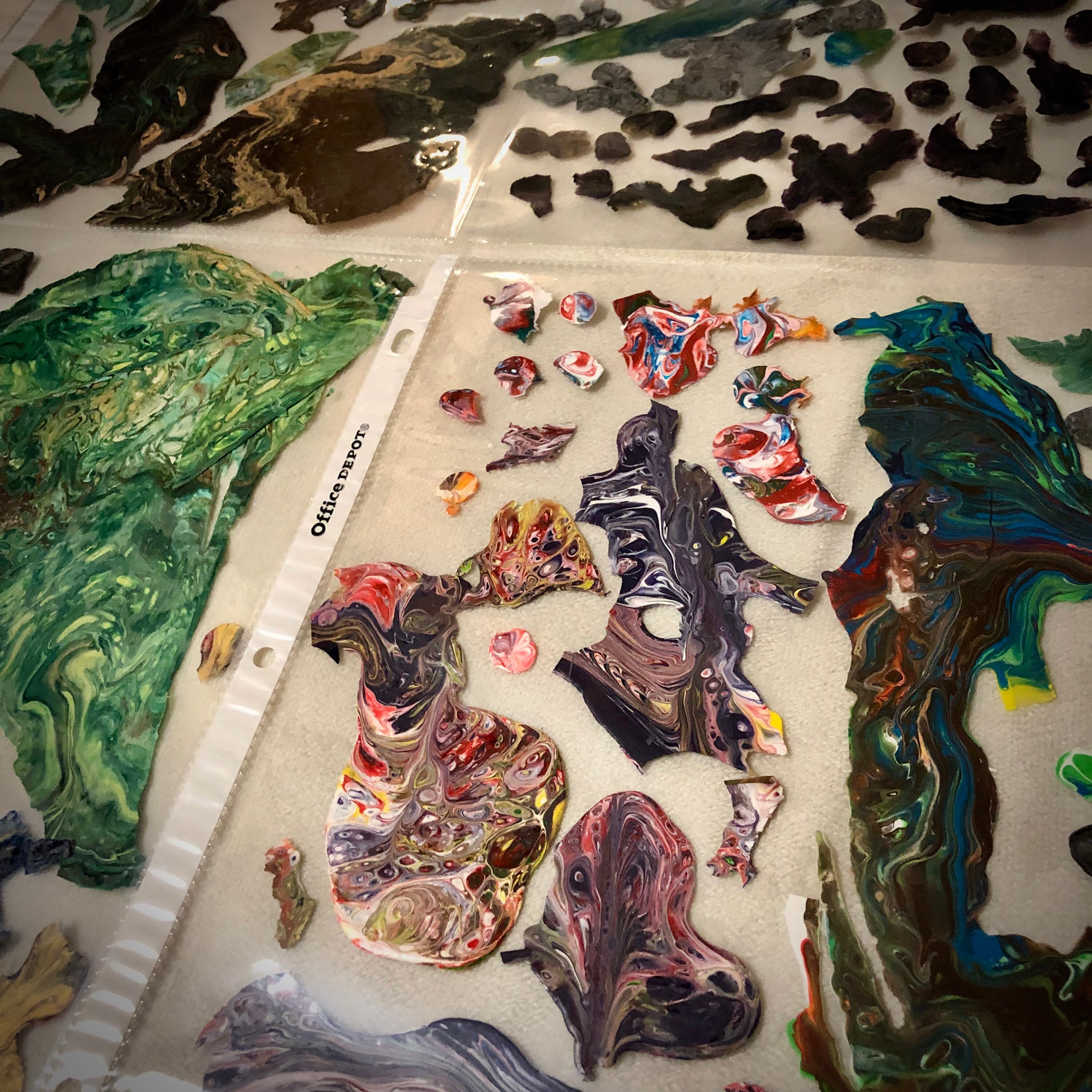 Acrylic Skin SCRAP Sheets for Jewelry Making, Acrylic Pour Art and ...