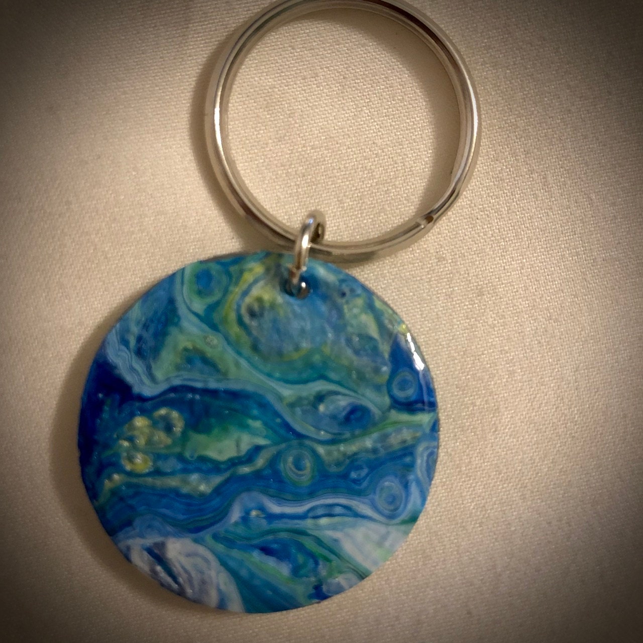 Fluid Art Keychain Acrylic Skin Keychain Painted Keychain - Etsy Ireland