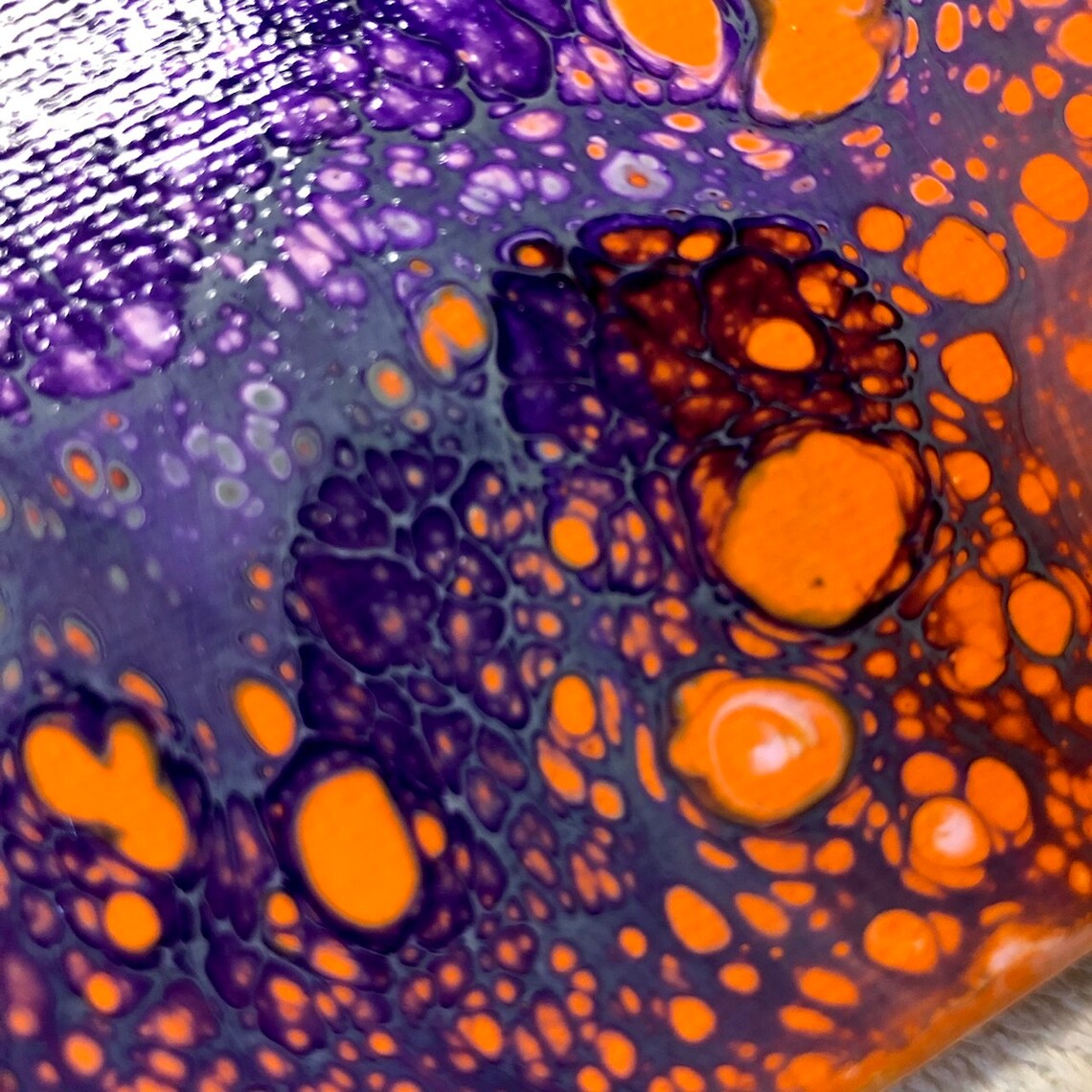 LAVA LAMP Painted Abstract Art 14x14 Canvas - Etsy