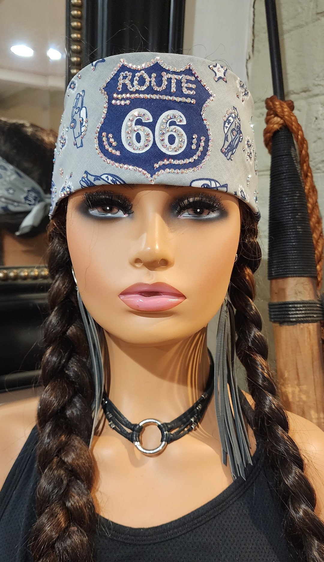 ROUTE 66 EXTRA BLING Bandana - Etsy