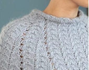 Cable Top KNITTING PATTERN Women/instant PDF Download/womens | Etsy