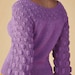 Bobble Sweater Top KNITTING PATTERN Instant Download ⨯ Jumper Knitting ...